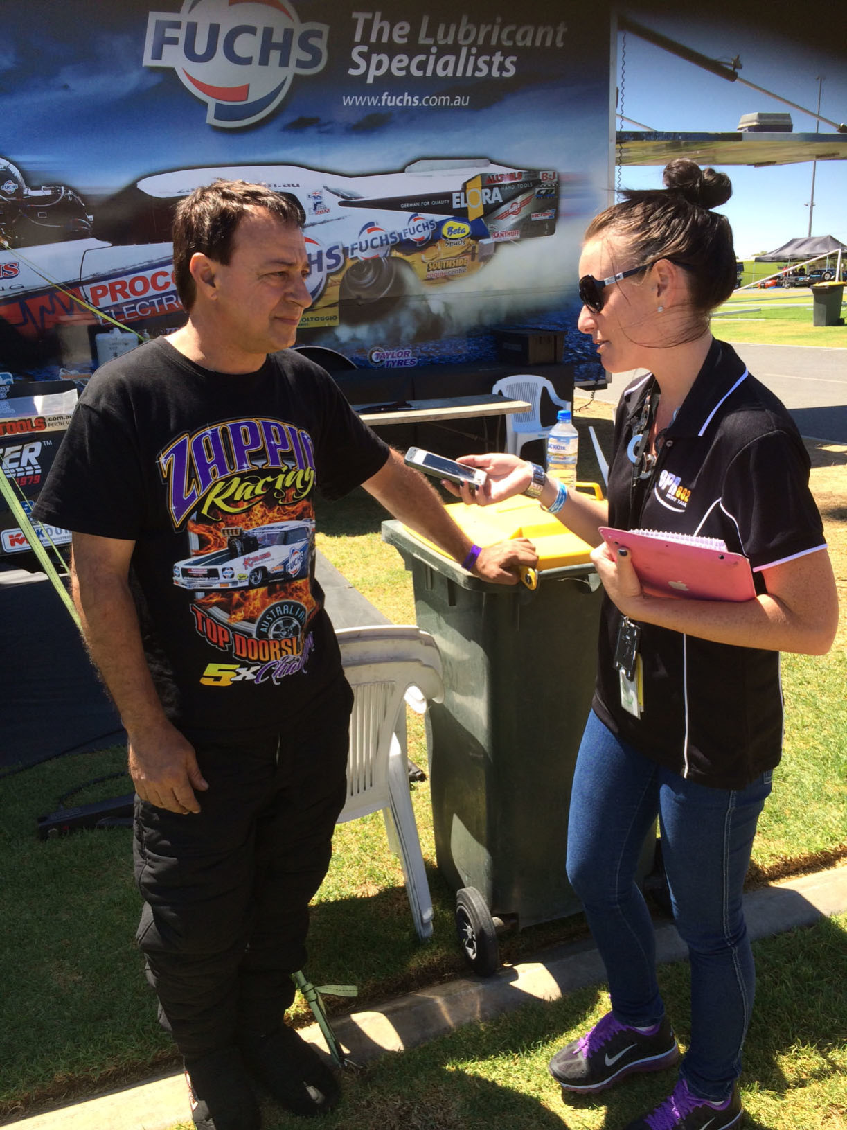 6PR's Lisa Barnes gets up close and personal with Zap's Rat - ANDRA
